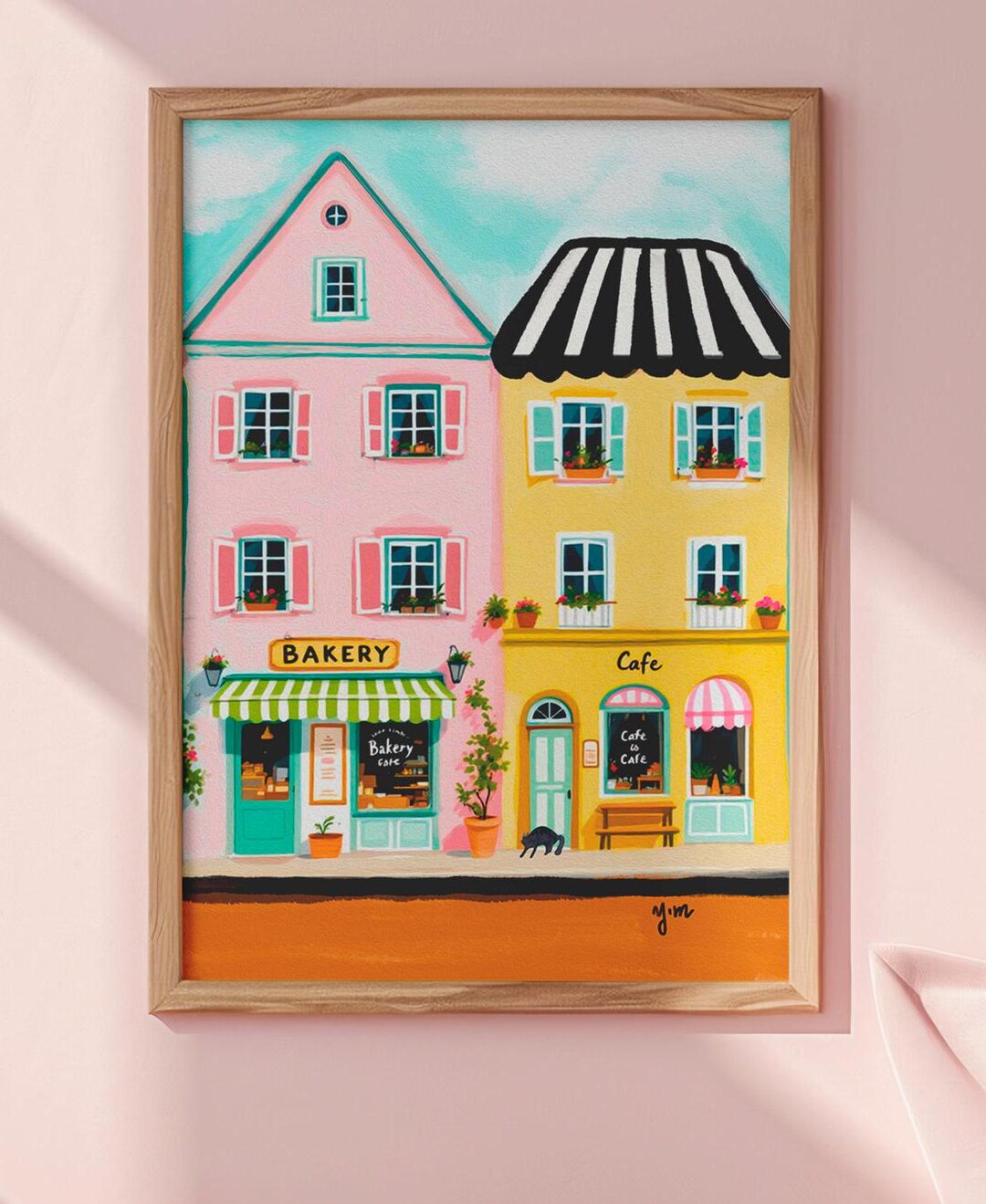 Bakery and French Cafe Poster Coffee Print Cottagecore Food ...