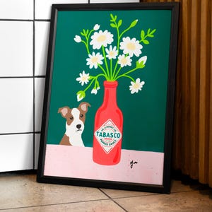 Retro TABASCO Hot Sauce Poster Sriracha Art Girly Kitchen Decor Trendy ...