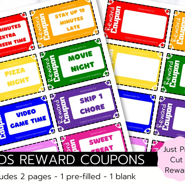 Reward Coupons - Etsy