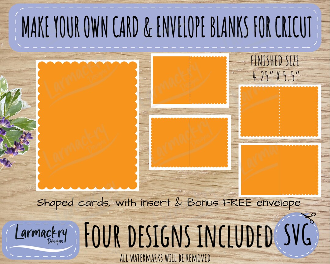 Scalloped Edge Card Template - R20 Size SVG, Card Template, Insert Card ...