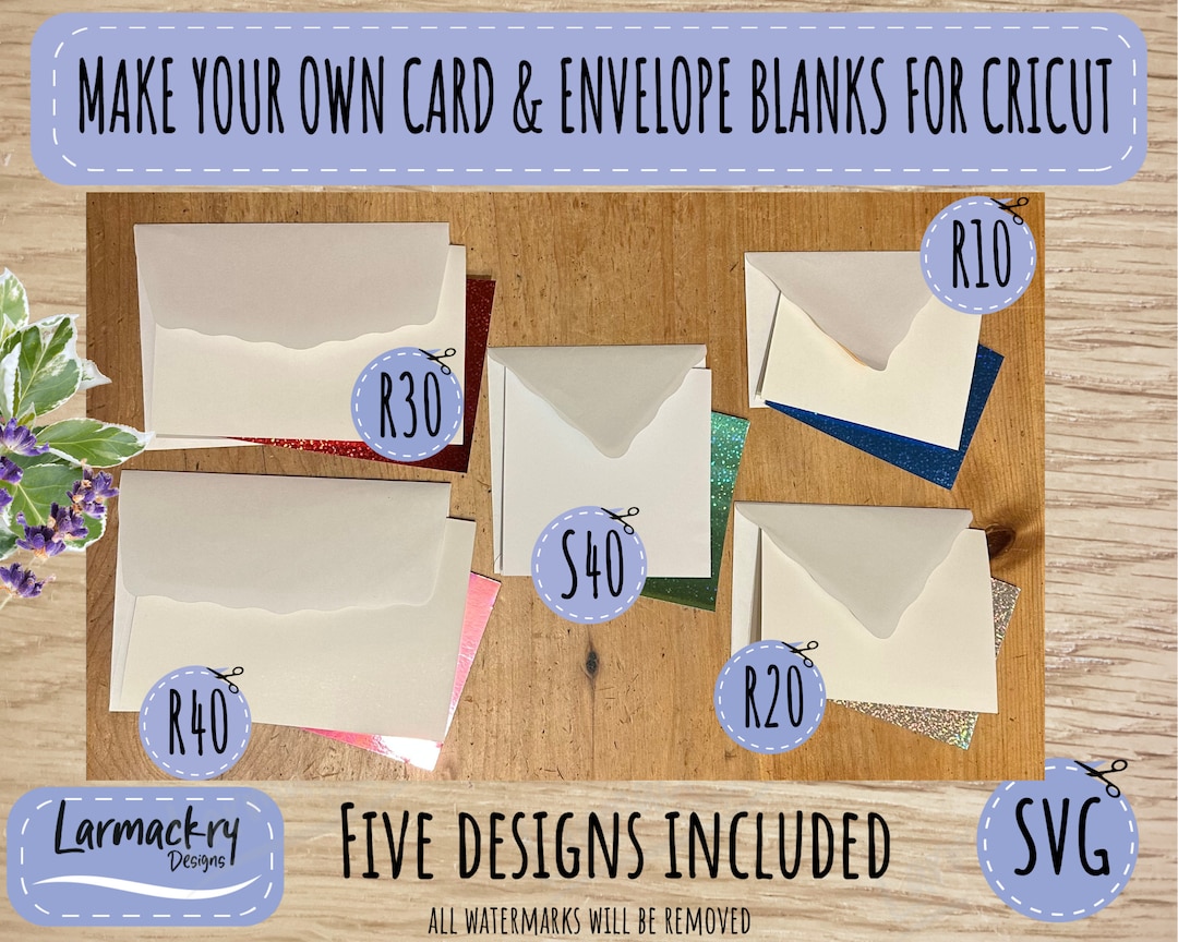 R10, R20, R30, R40, S40 SVG, Blank Card Templates, 5 Card Sizes ...