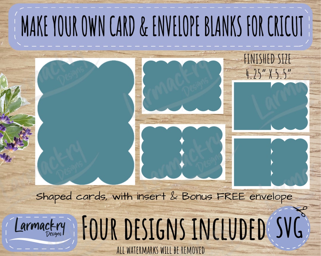 Scalloped Edge Card Template - R20 Size SVG, Card Template, Insert Card ...