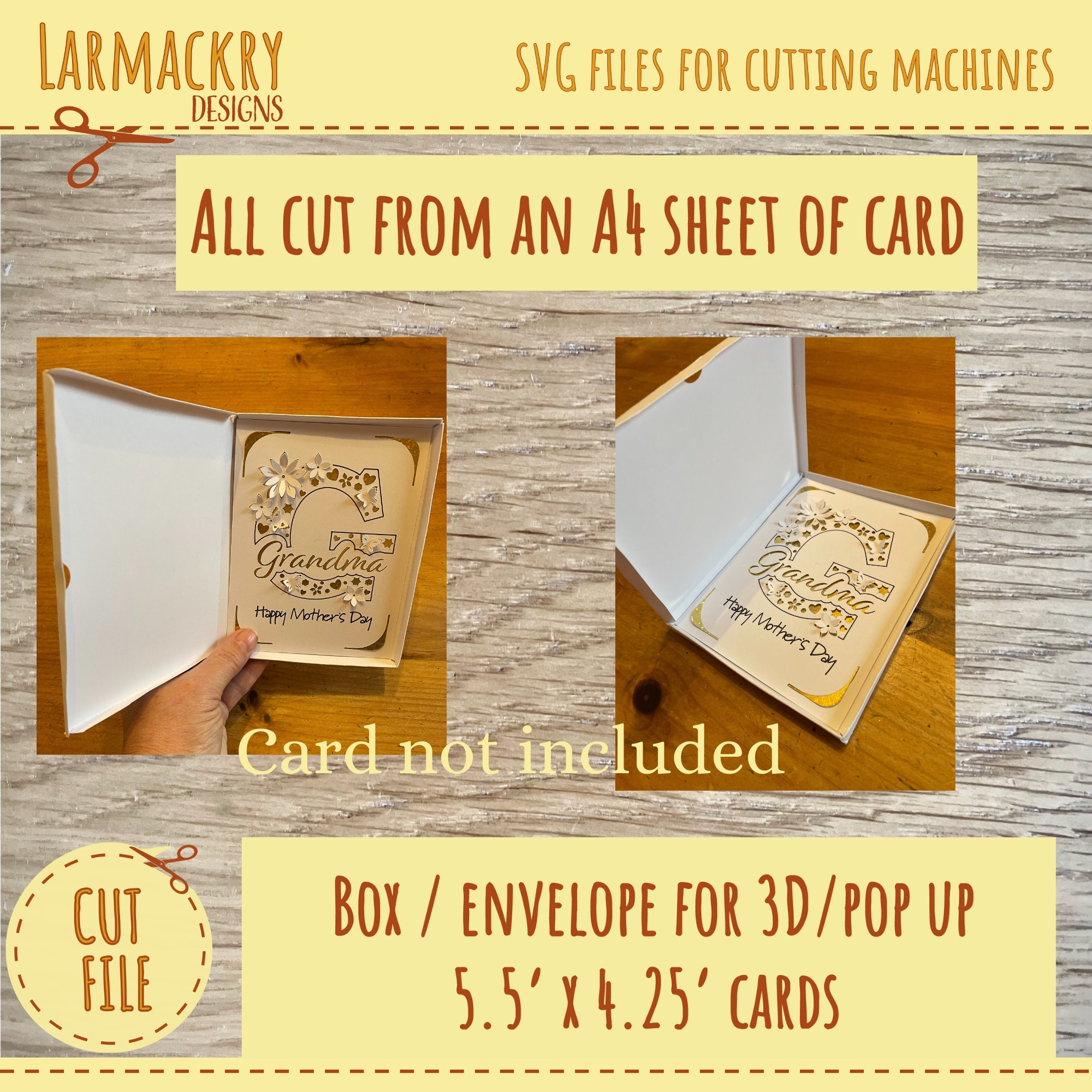 Box for 3D Pop up Cards - Pop up Card Box SVG - Cricut SVG - Cricut Joy ...