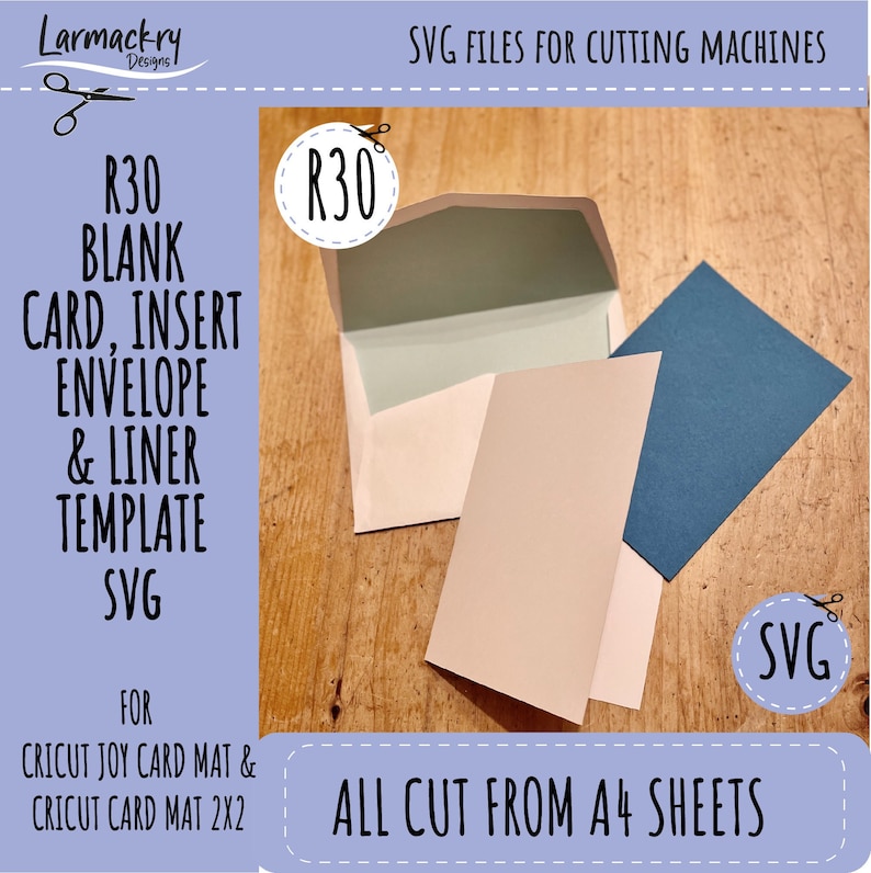 R30 SVG, R30 Card Template, Insert Card Template, Cricut Card SVG, Card ...