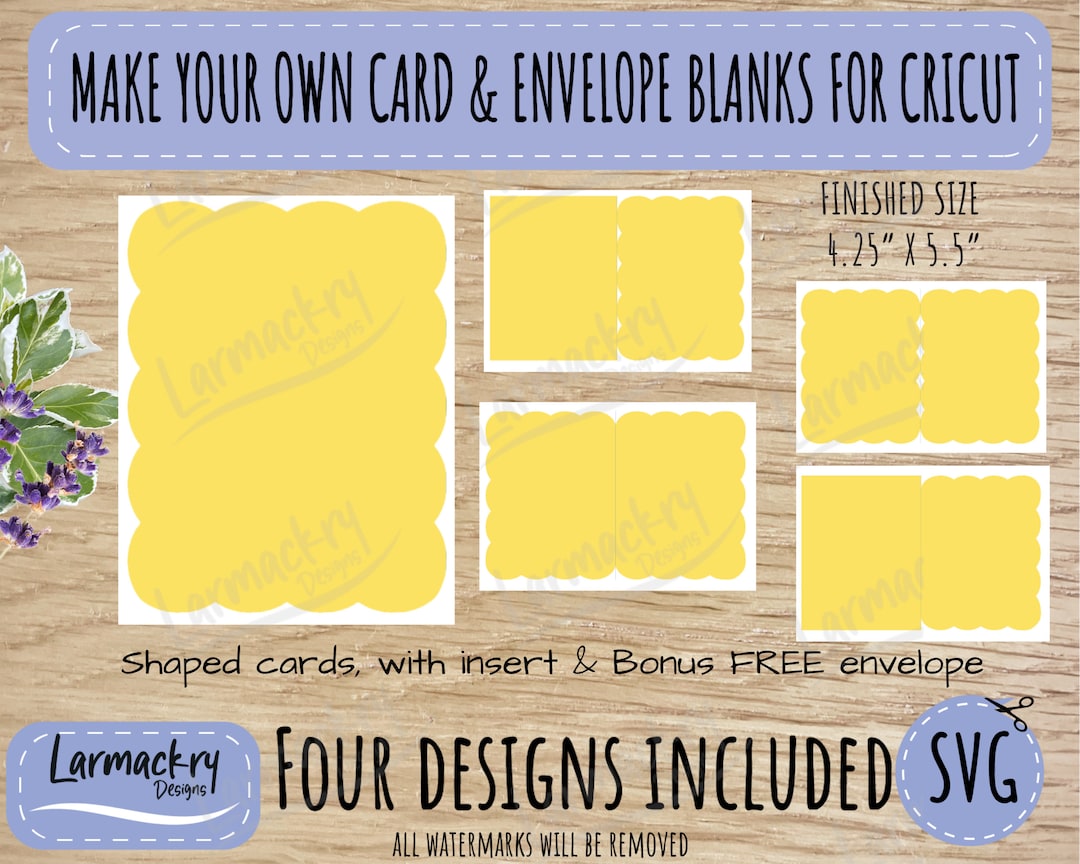 Scalloped Edge Card Template R20 Size SVG, Card Template, Insert Card ...