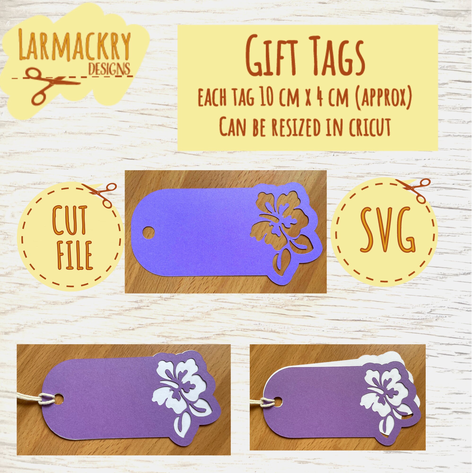 Gift Tag SVG - Gift Tags - Hibiscus Gift Tag - Gift Tag -tag SVG - SVG ...