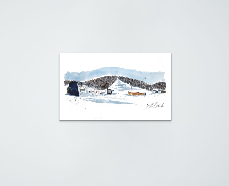 Original 12 X 18 Ski Resort Paintings A-basin/cannon/killington/okemo ...