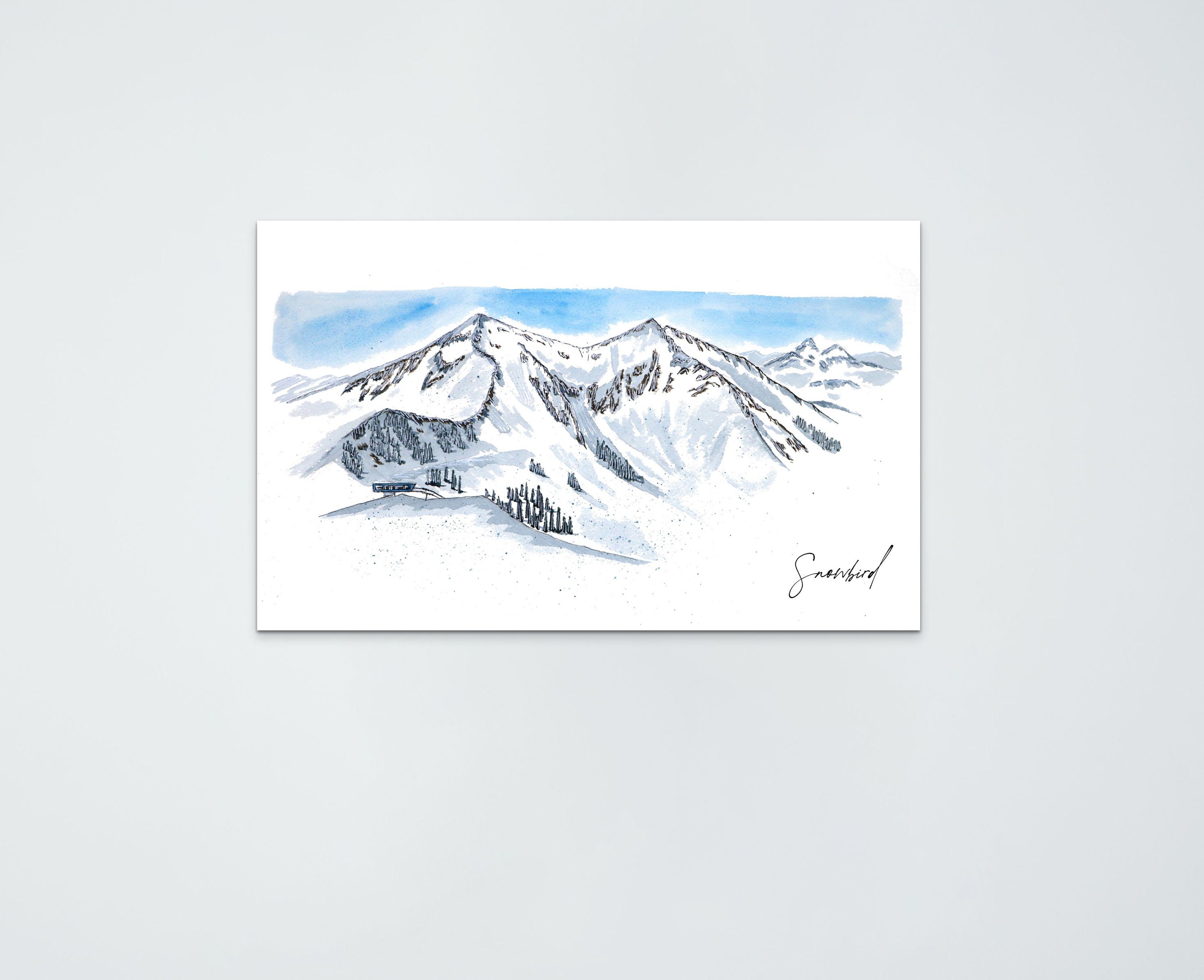 Original 12 X 18 Ski Resort Paintings A-basin/cannon/killington/okemo ...