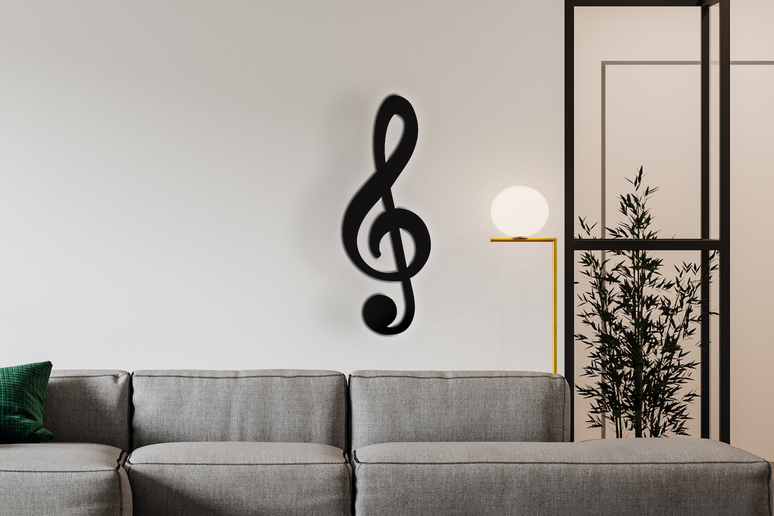 Treble Clef Wall Decor Metal Treble Clef Wall Art Black Treble - Etsy