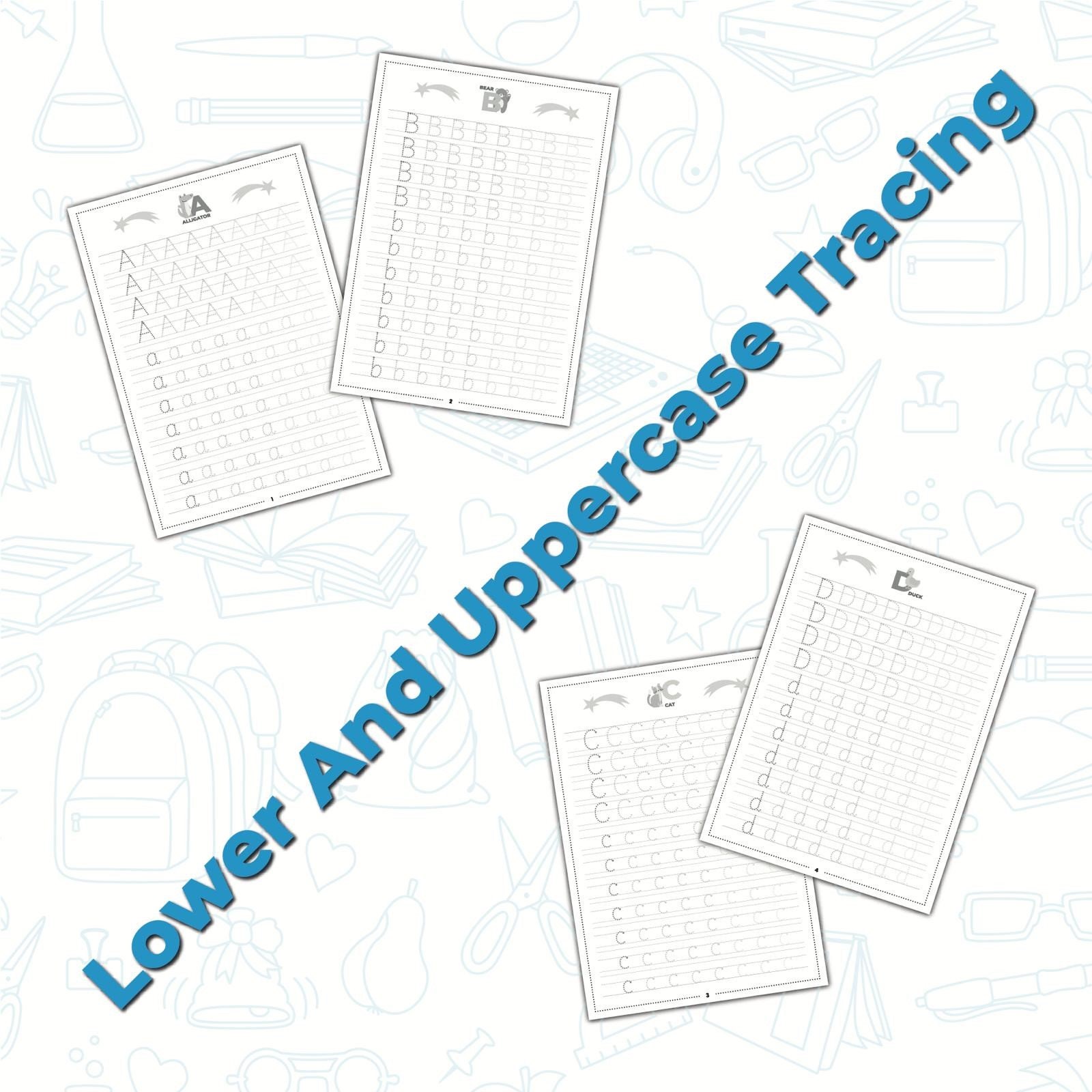 26 Page Printable A-Z Alphabet Letters Tracing Home Learning Home ...