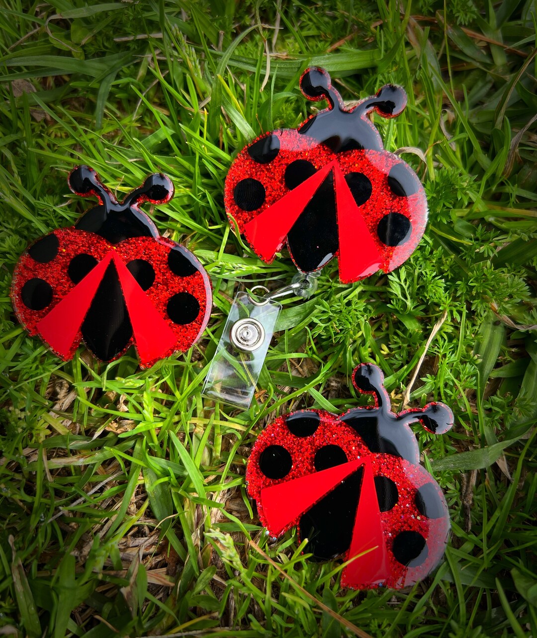 Ladybug Badge Reel And/or Magnet - Etsy