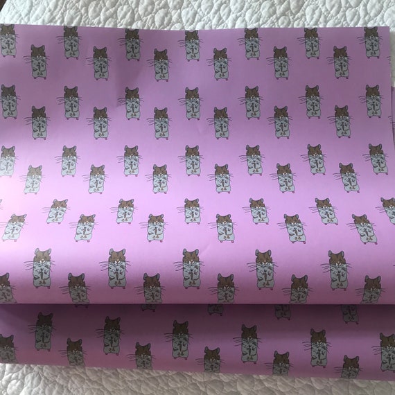 Hamster Recycled Wrapping Paper - Etsy