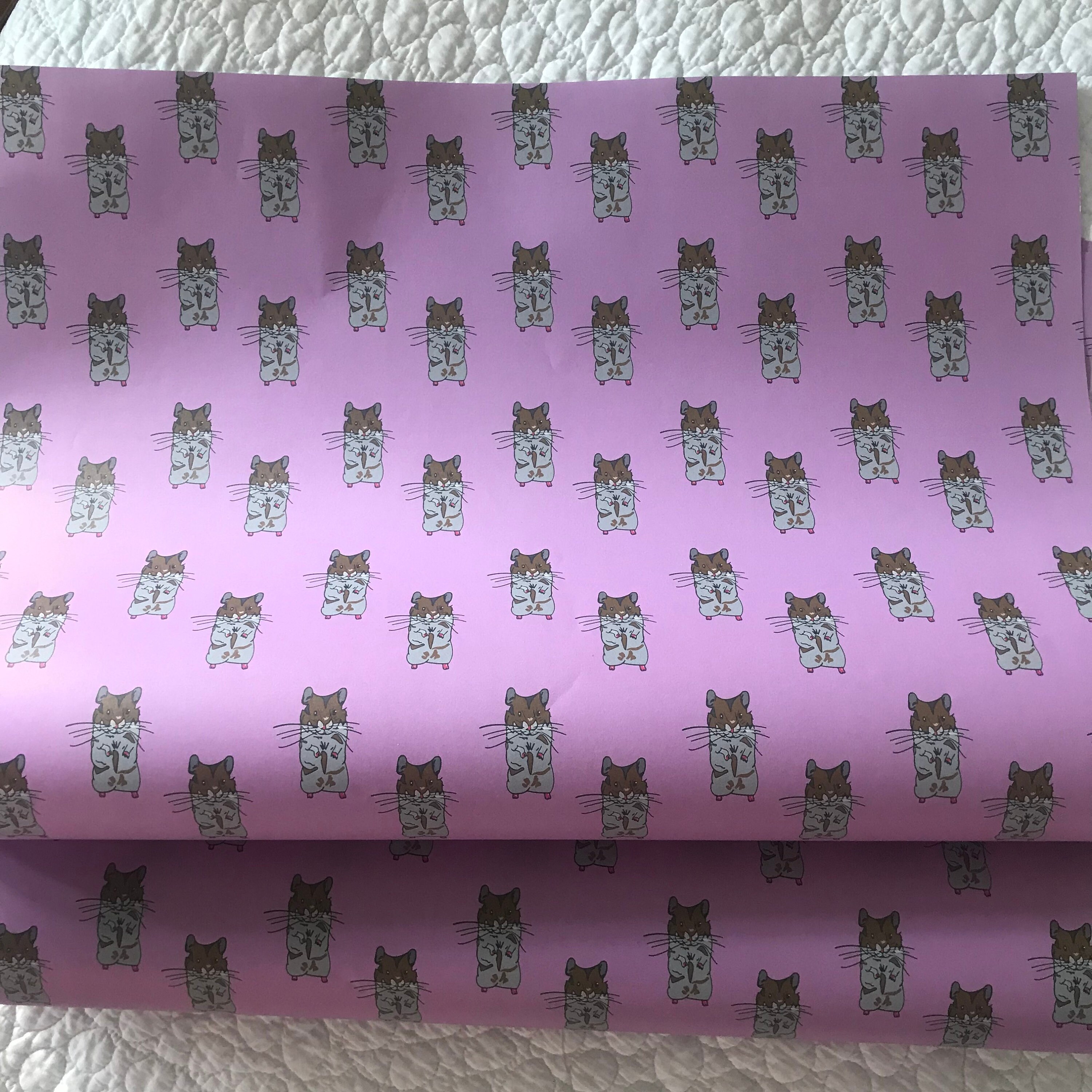Hamster Recycled Wrapping Paper - Etsy