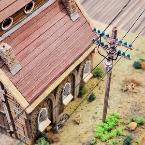 N Scale Telephone Pole 3D Printed Kit With Rigging (set of 6) for Your ...
