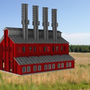 N Scale Power Plant Model Kit – 3D Printed, Unpainted With Instructions ...