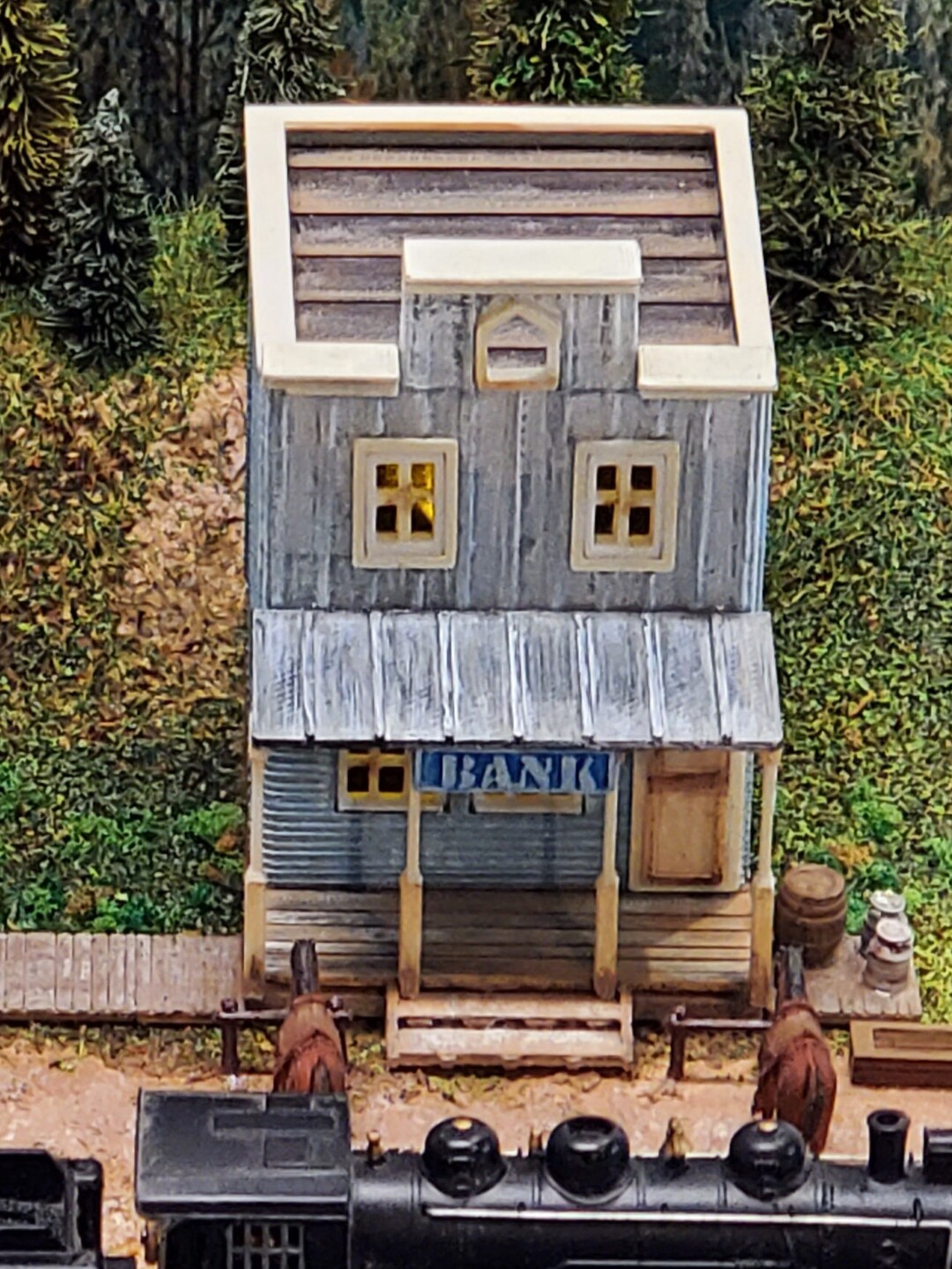 N Scale Western Bank Building Kit – 3D Printed Pioneer-era Model for ...