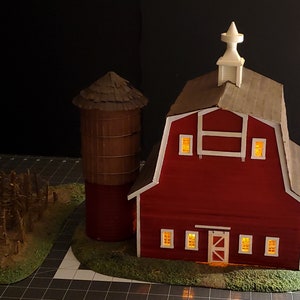O Scale Red Barn Sale a Highly Detailed, Lighted, and Finished Building ...
