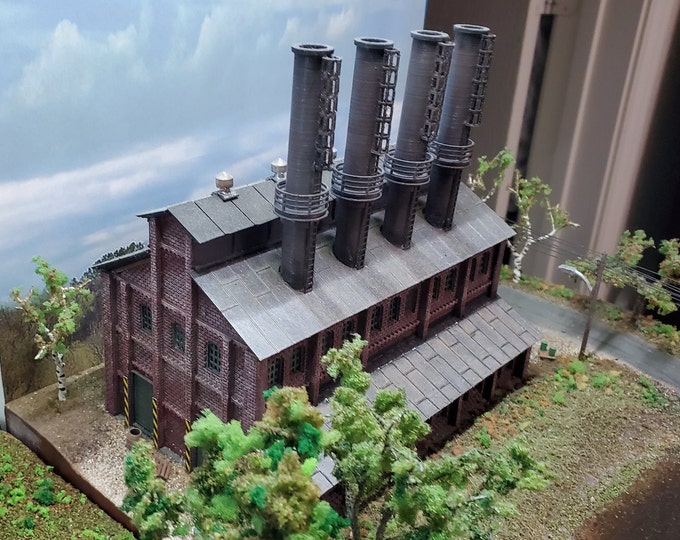 N Scale Power Plant Model Kit – 3D Printed, Unpainted With Instructions ...