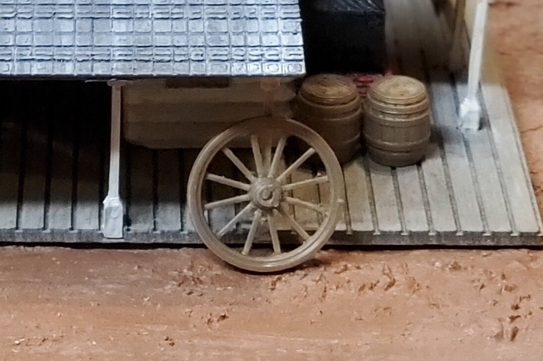 Wagon Wheels Set HO Gauge 1:87 Scale. 1800's Style 3D - Etsy