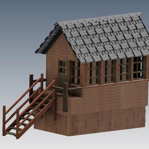 N Scale 3D Printed Signal Box Tower Kit. Unpainted W/ Instructions for ...