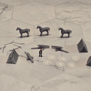 N Scale Civil War Set – Unpainted PLA and Resin Kit With Horses and ...