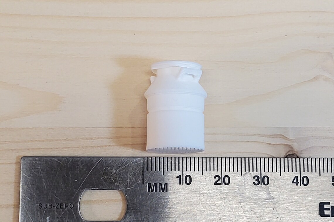 O Scale Milk Cans 3D Printed for Model Trains Also Used for Pioneer ...