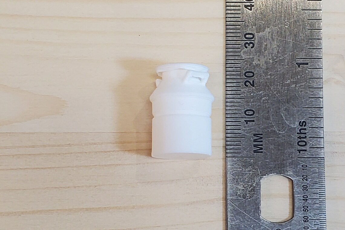 O Scale Milk Cans 3D Printed for Model Trains Also Used for Pioneer ...
