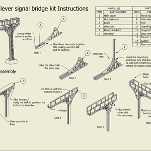 N Scale 3d-printed 1:160 Cantilever Signal Bridge Kit for Dioramas ...