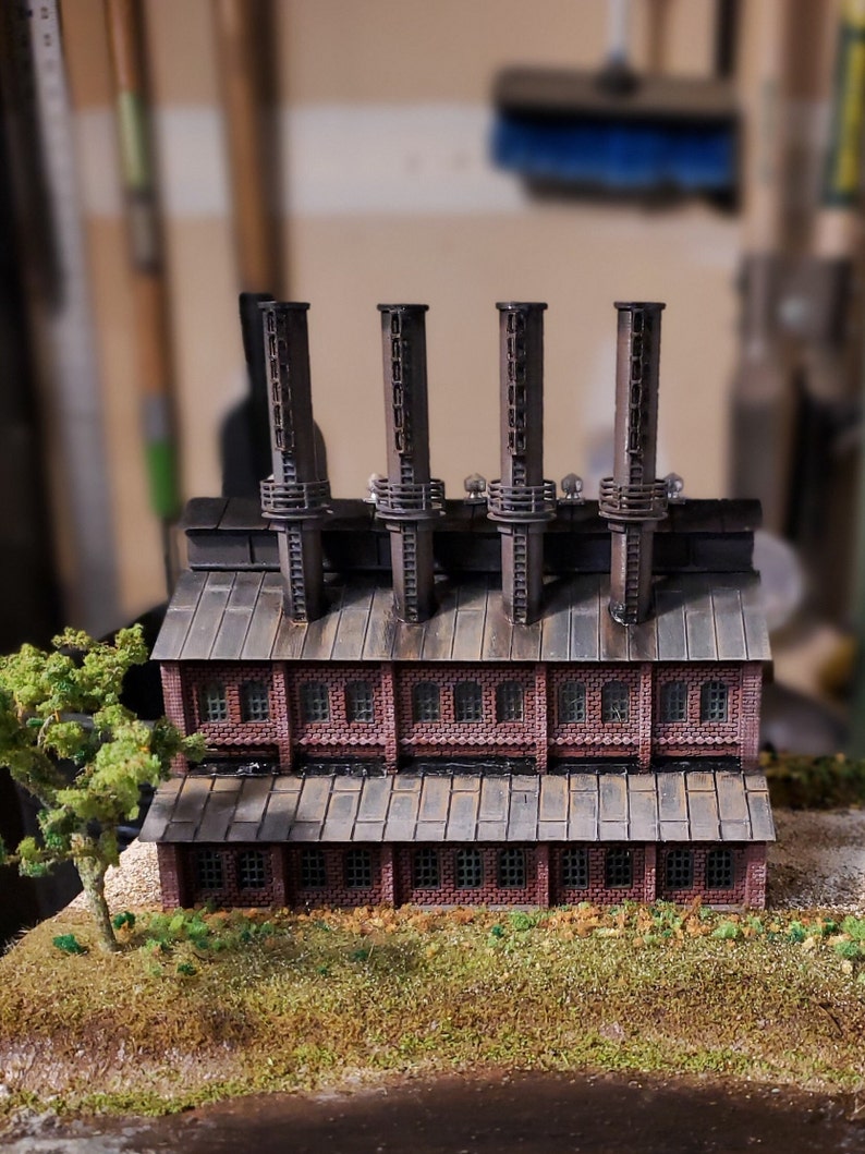 N Scale Power Plant Model Kit – 3D Printed, Unpainted With Instructions ...