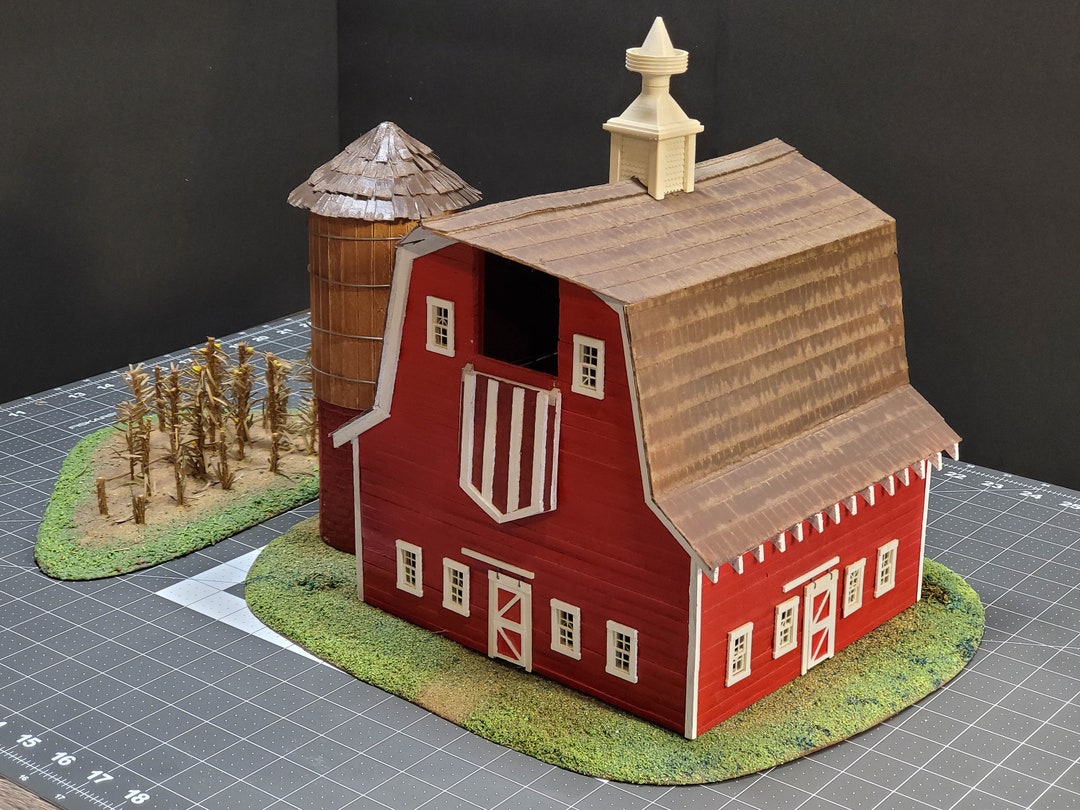 O Scale Red Barn Sale a Highly Detailed, Lighted, and Finished Building ...