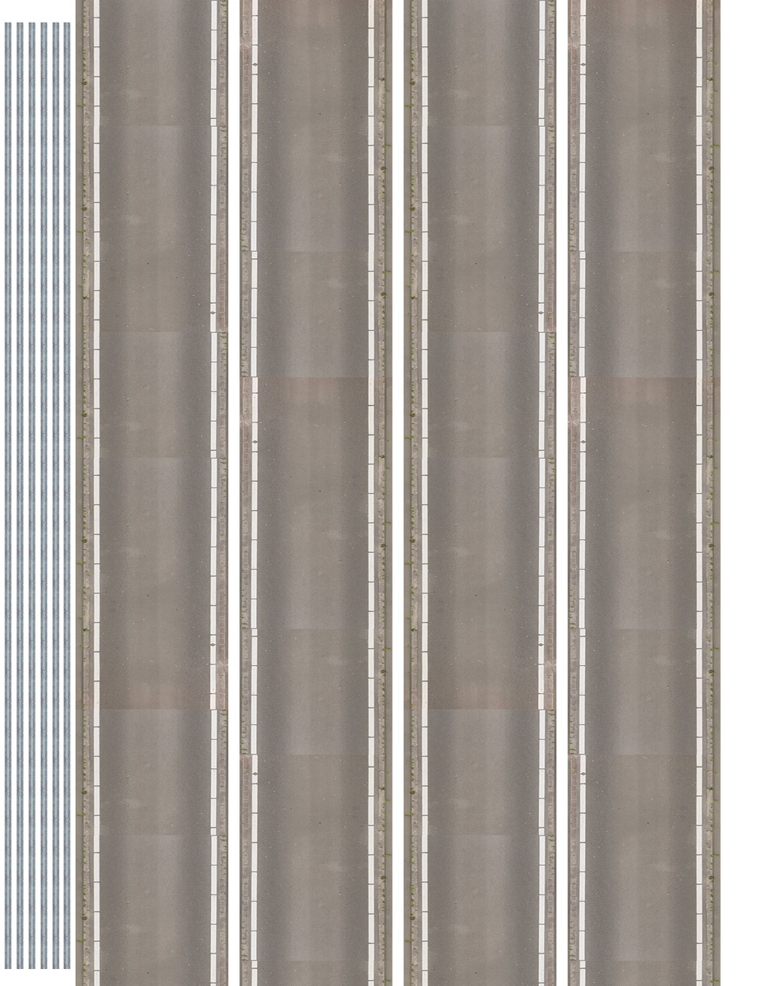 Instant Download N Scale Curbs and Road Beds Wallpaper-8 1/2" X 11 PDF ...