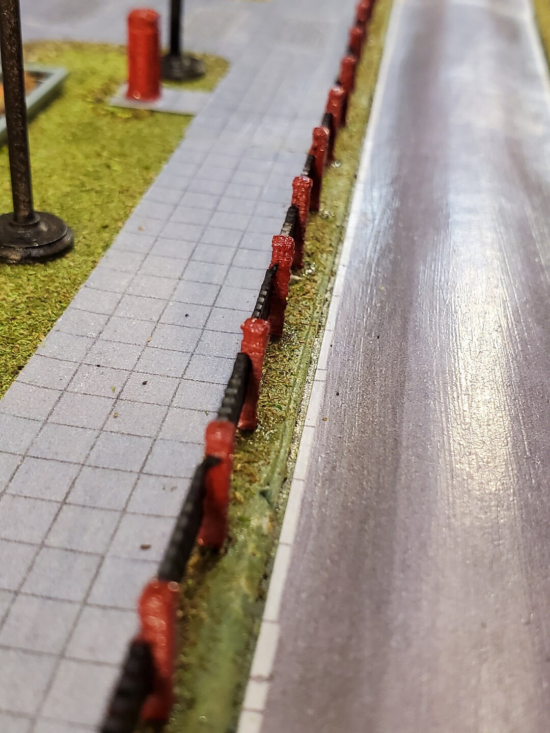 N Scale Stone and Iron Fence Set of 10 – 3D Printed (1:160) for ...