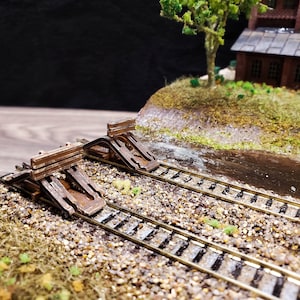 N Scale End-of-line Train Bumper Stop – Unpainted Kit (pack of 2) W ...