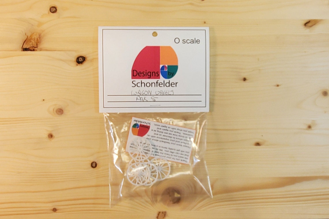 Wagon Wheel Set 1800's Style 3D Printed O Gauge 1:22 - Etsy