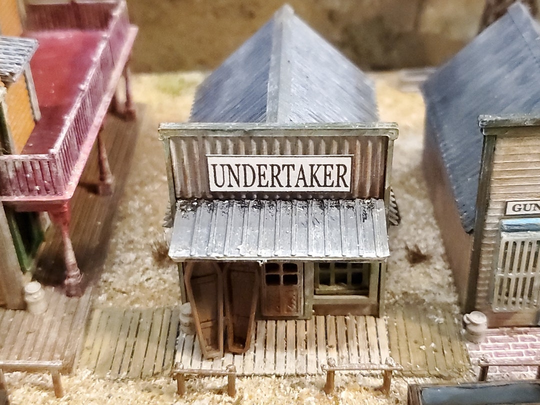 3D Printed N Scale Plastic Model Old Western Pioneer Building Kit ...