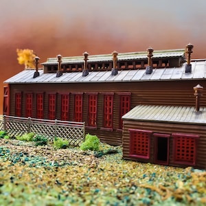 N Scale 3d-printed Model Kit Single Engine House With Instructions ...