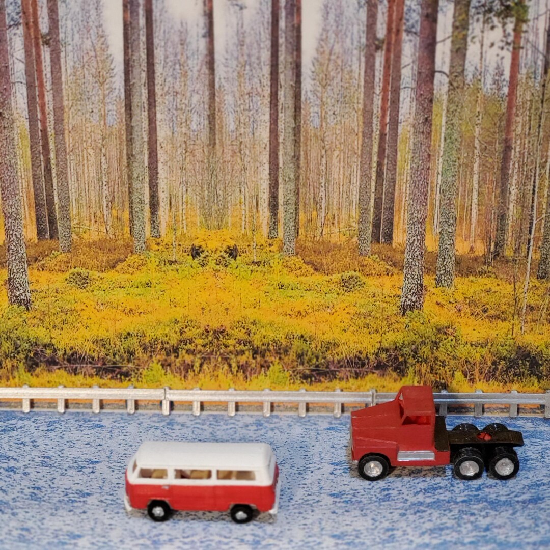 N Scale Guard Rail Set 3D Printed for Pioneer Barnyard Styles, Dioramas ...