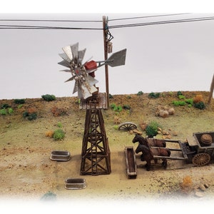 Old Windmill Kit N Scale 3D Printed Plastic Model 1:160 With ...