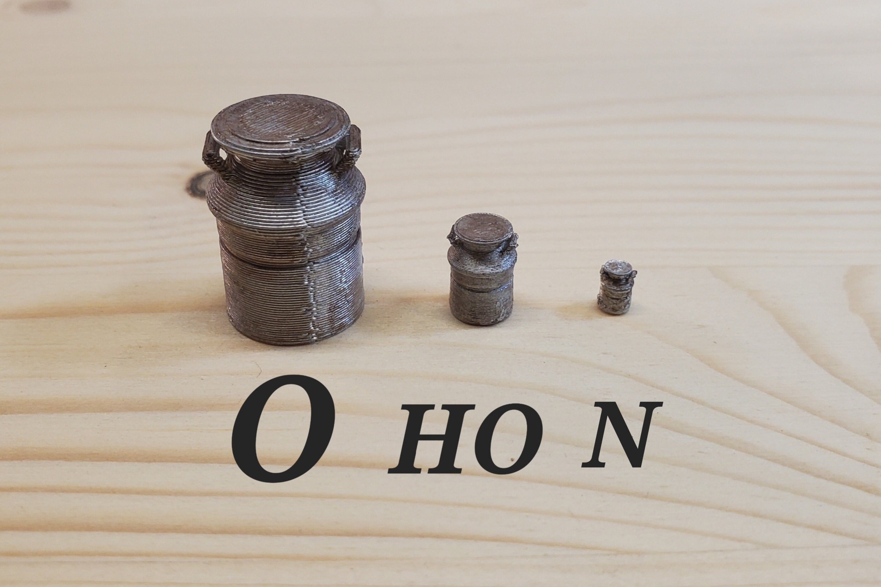 O Scale Milk Cans 3D Printed for Model Trains Also Used for Pioneer ...