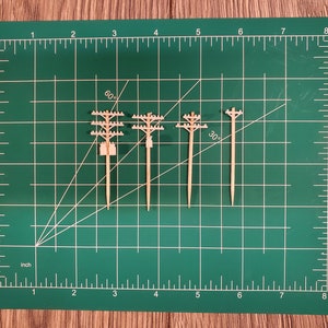 N Scale Telephone Pole 3D Printed Kit With Rigging (set of 6) for Your ...