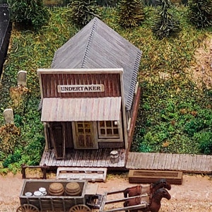 UNDERTAKER - 3D Printed N Scale Plastic Model Old Wild West Pioneer ...