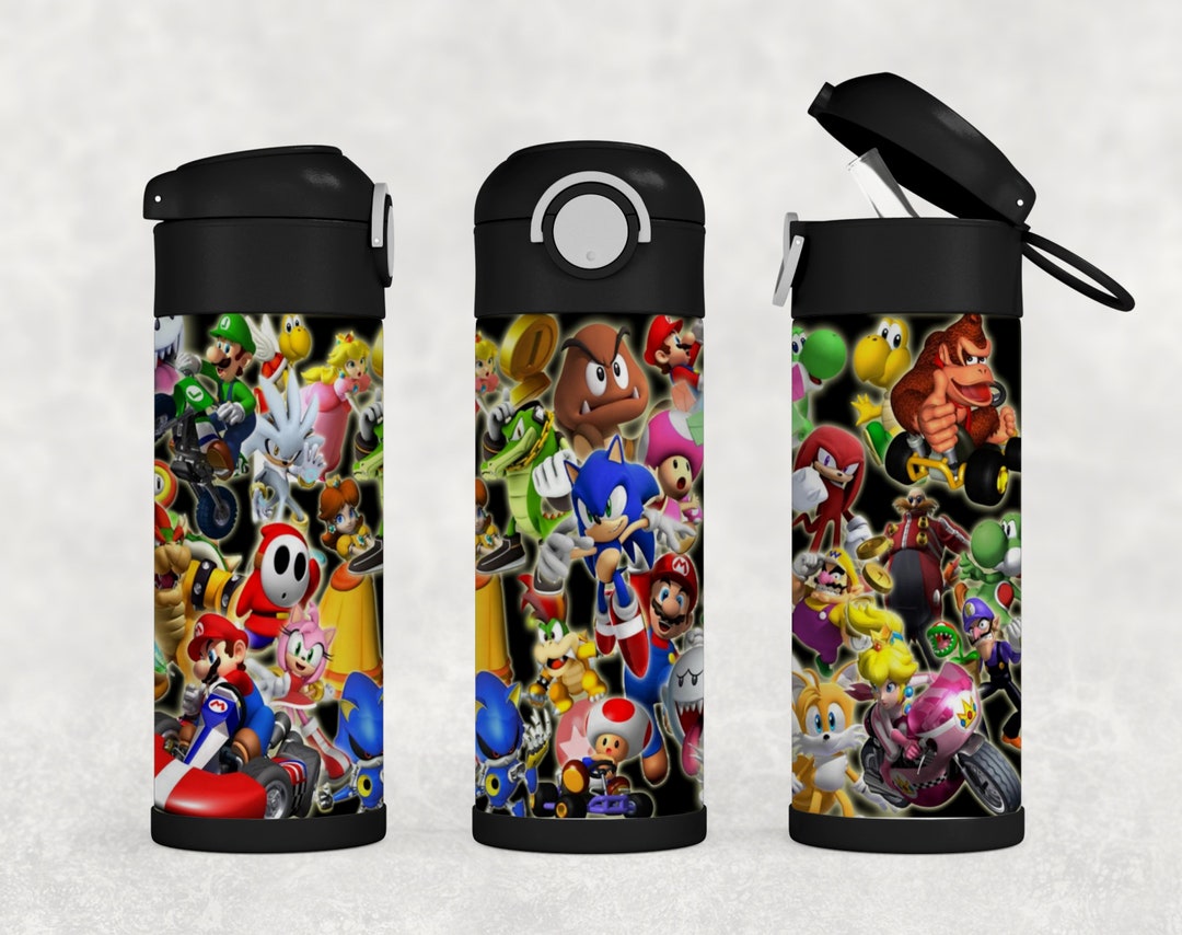 Game Characters Kid's Water Bottle - Etsy