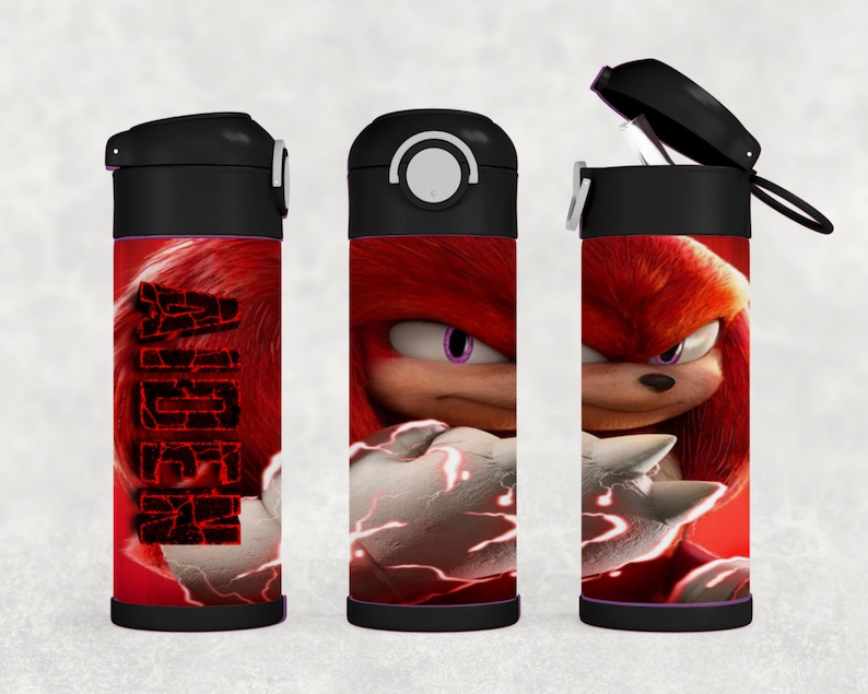 Knuckles Kid's Water Bottle - Etsy
