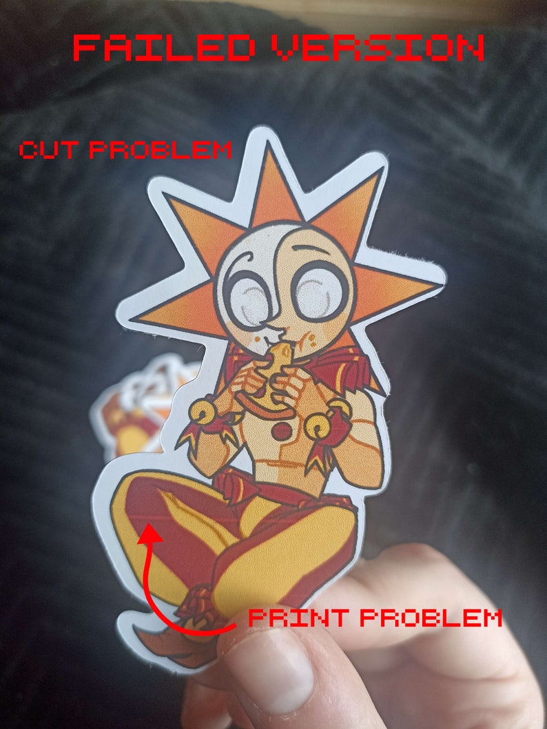 Sundrop Eating Pizza Mat Sticker - Etsy