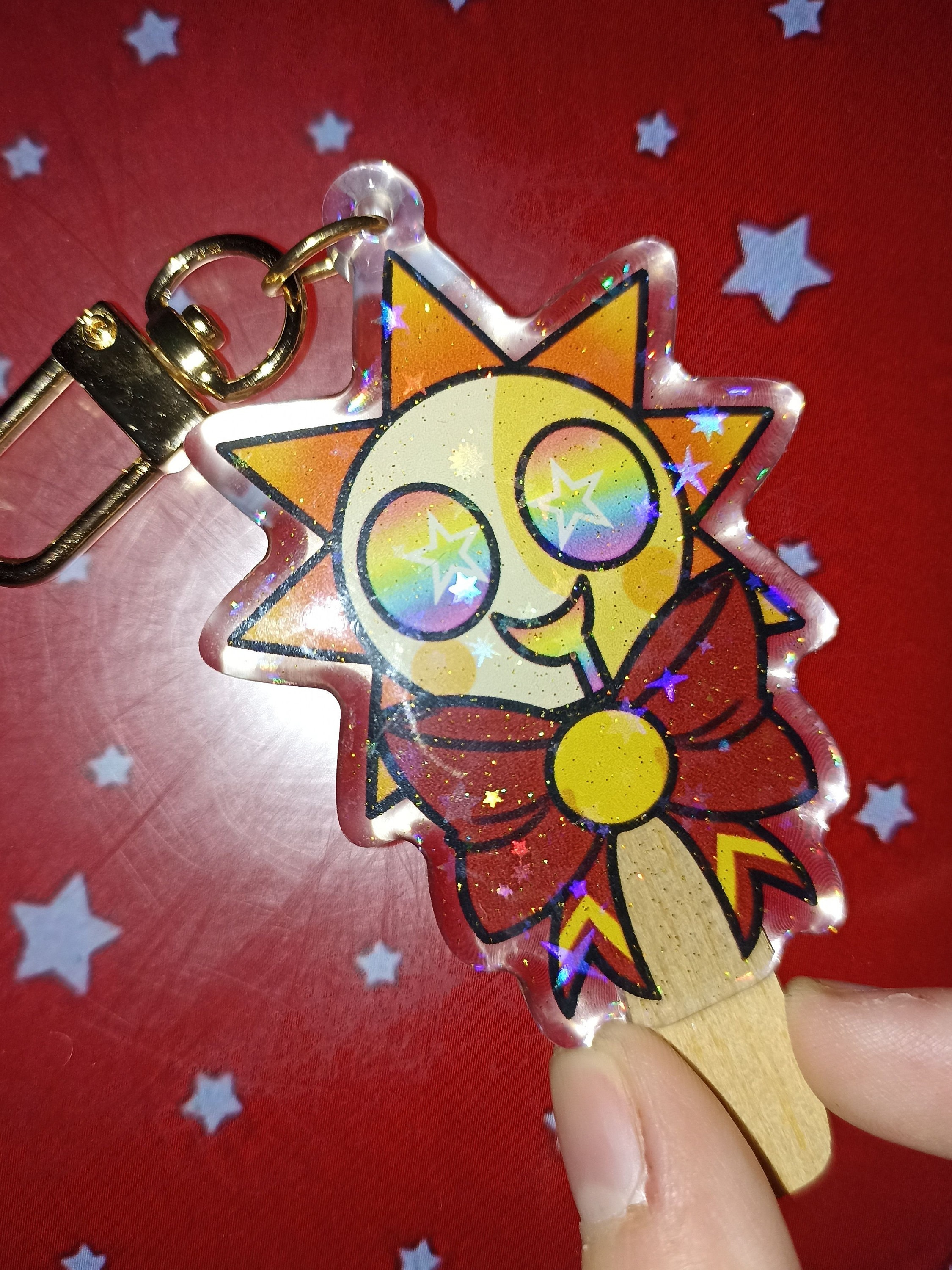 Sundrop and Moondrop Lollipop Candycore Keychains - Etsy