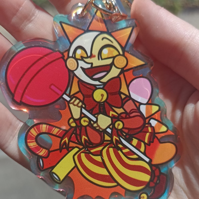 Sundrop and Moondrop Candy Core Keychains - Etsy