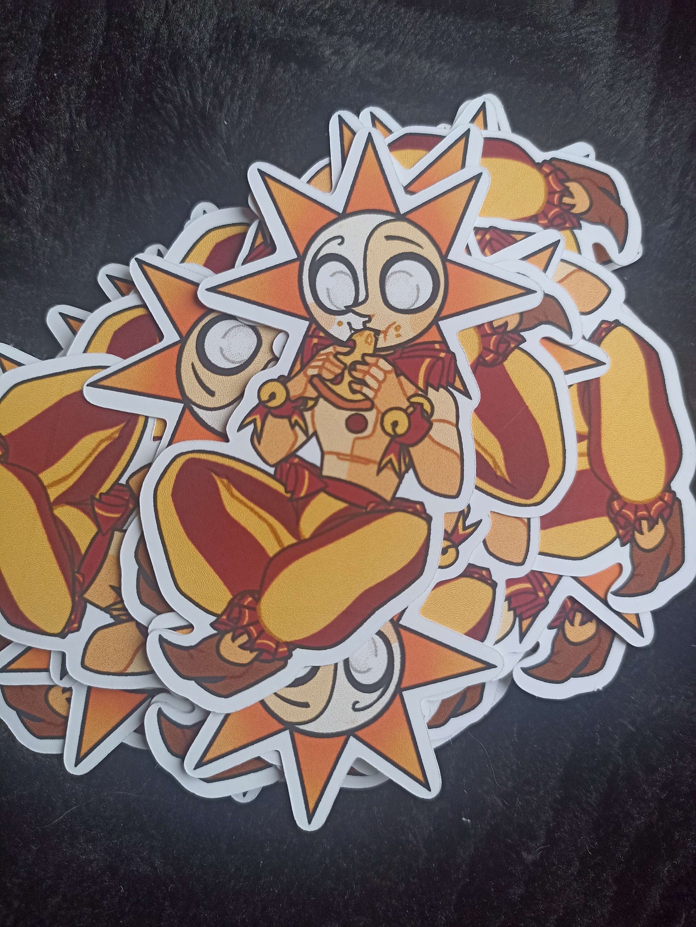 Sundrop Eating Pizza Mat Sticker - Etsy
