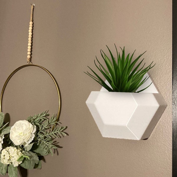 Hexagon Wall Planter - Etsy