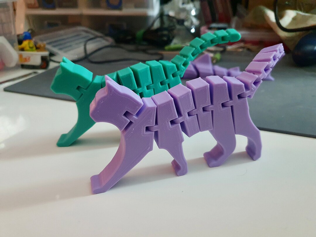 Adorable Articulated Cat Toy Bendable, Flexing Feline Fun, Available in ...