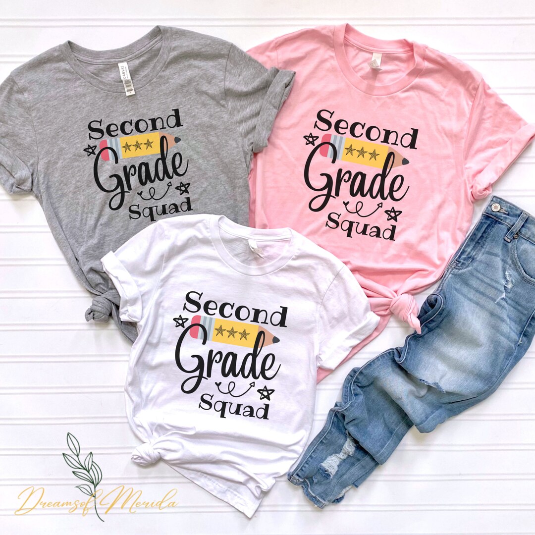 Second Grade Teacher T-shirt, 2nd Grade Teacher Shirt, Second Grade ...